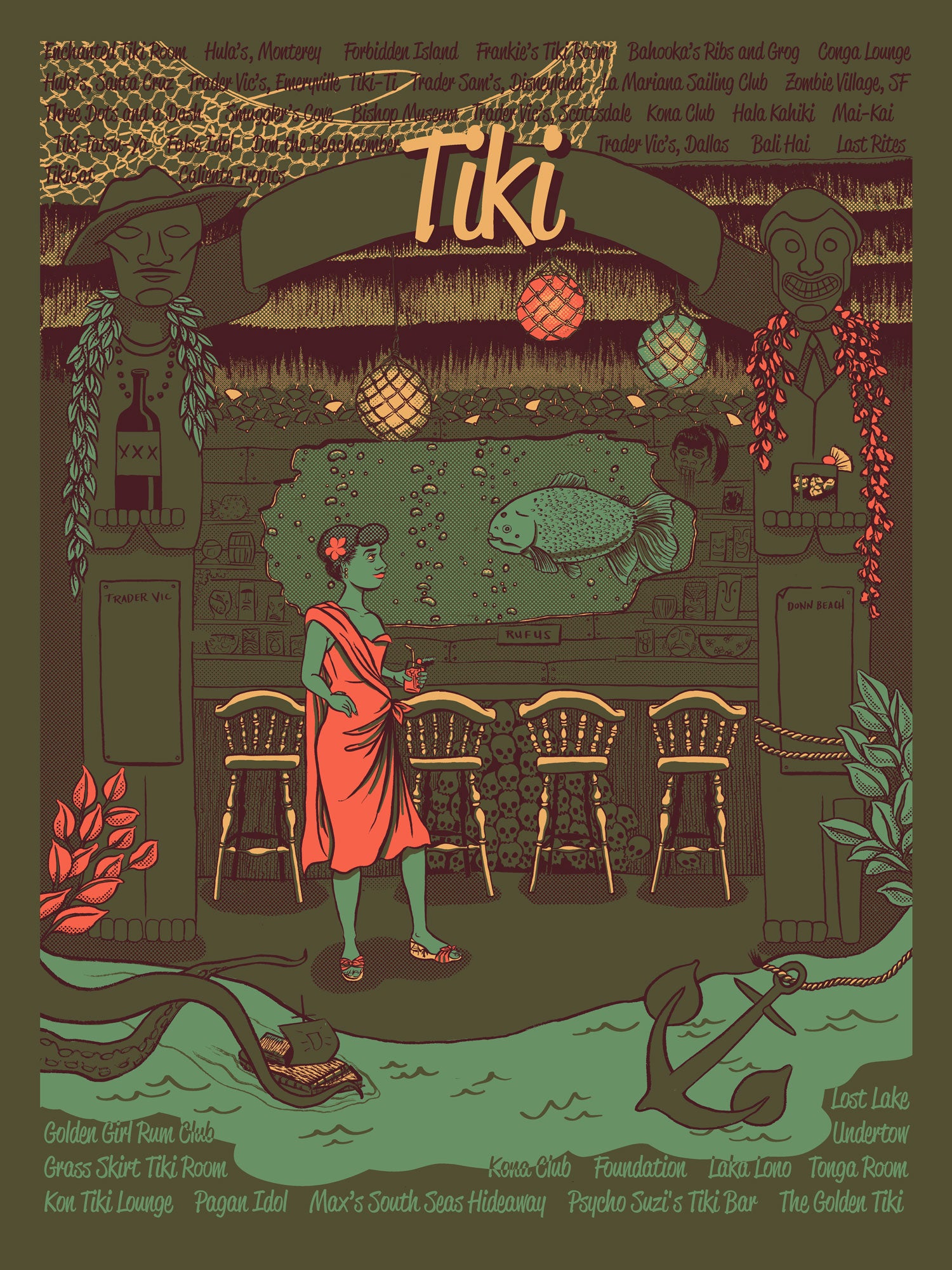 Tiki poster – Sherbet Punch Studios