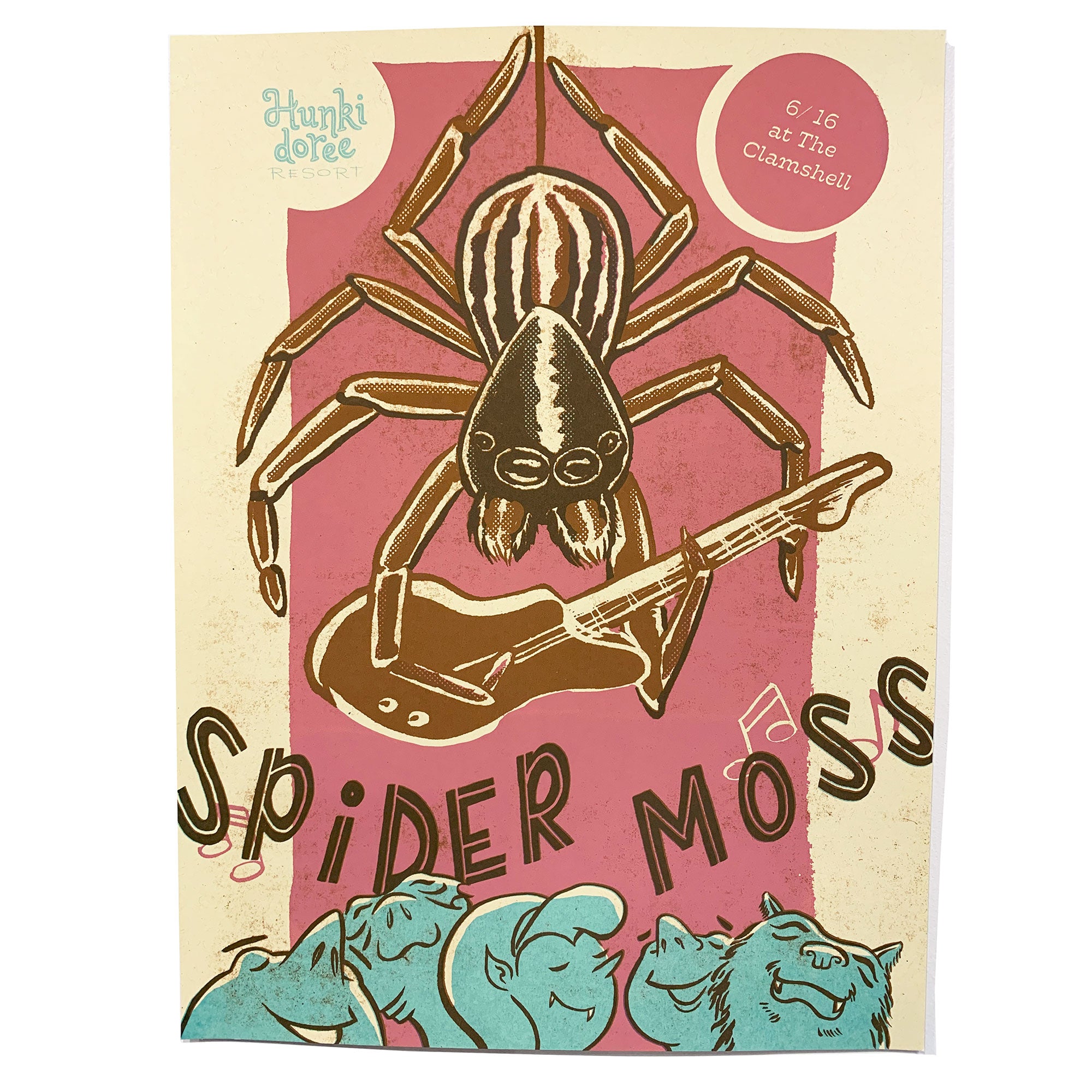 Spider Moss band poster – Sherbet Punch Studios